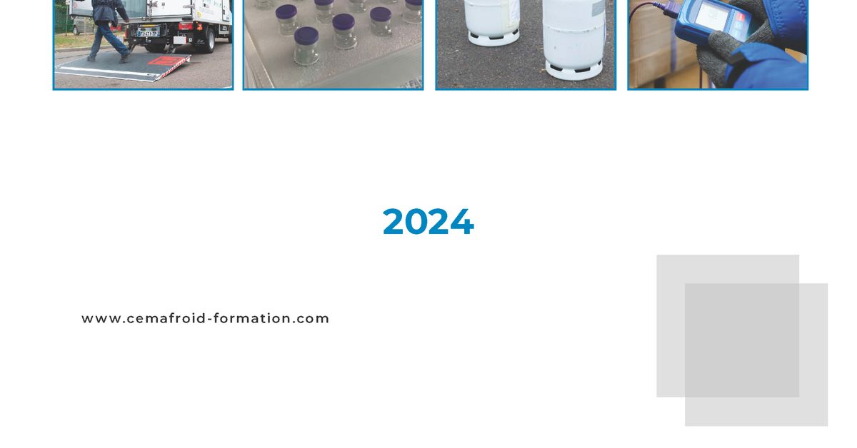 Le catalogue Cemafroid Formation fait peau neuve